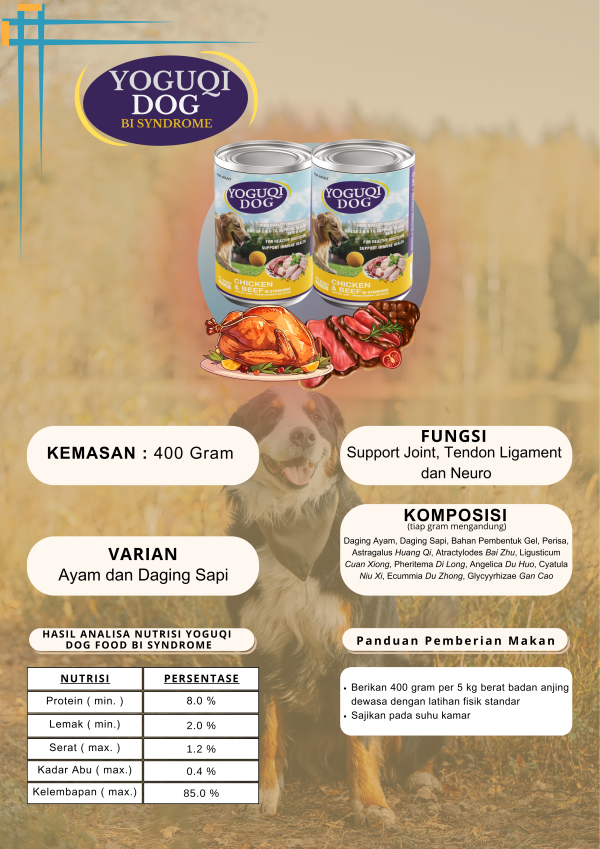 YOGUQI DOG FOOD BI SYNDROME - CAMUSA